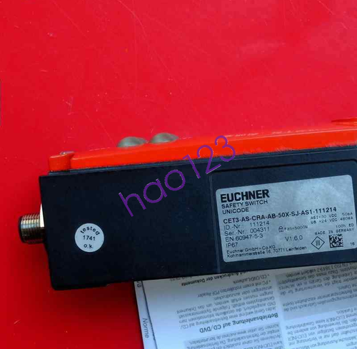 CET3-AS-CRA-AB-50X-SJ-AS1-111214 Euchner AS-i safety switch Brand New ...