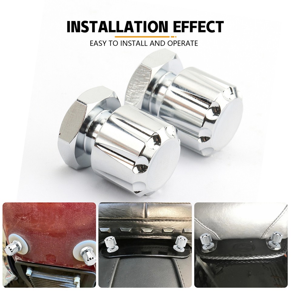 2x Solo Seat Mounting Nuts For Harley Softail Deluxe Heritage Fat Boy ...