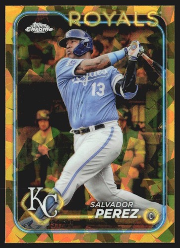 2024 Topps Chrome Sapphire Gold Refractor 31/50 Salvador Perez #24 TS8 ...