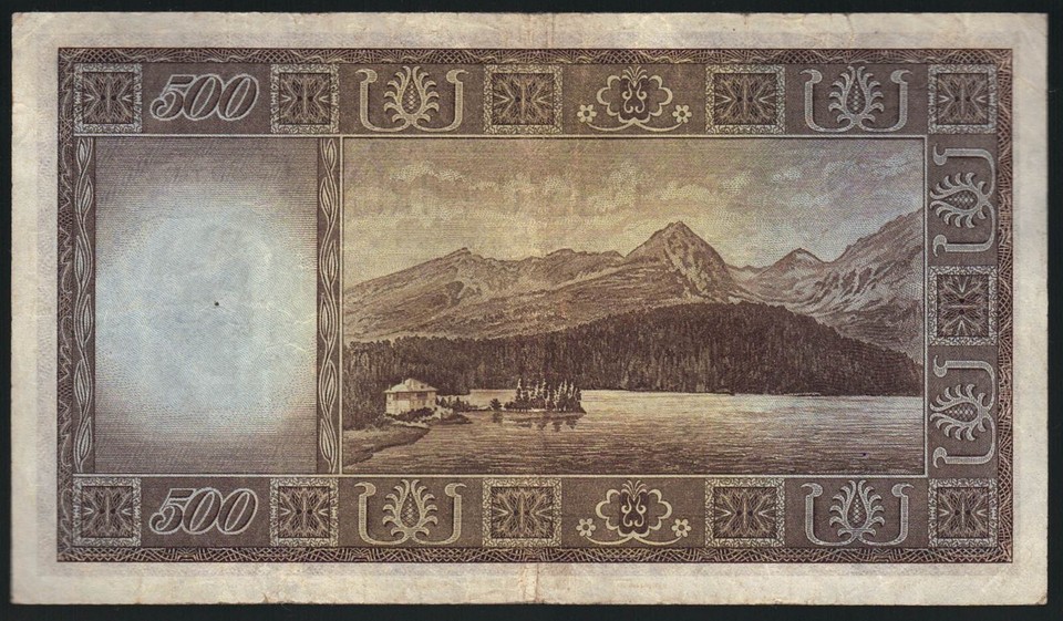 Czechoslovakia 500 Korun 1945 VF P-64 NOT Perforated Banknote - Rare | eBay