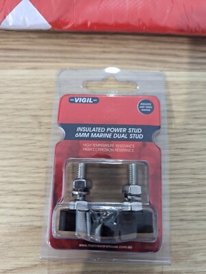2 x Insulated Power Stud 6MM Marine Dual Stud Bus Bar | eBay