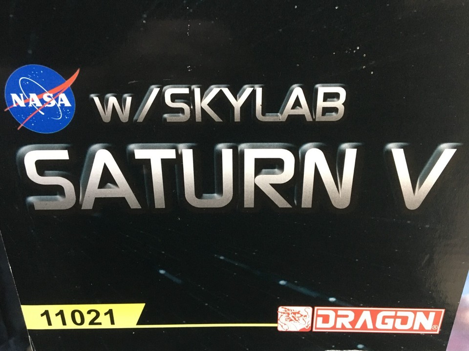 SATURN V with SKYLAB "Dragon Models" #11021 1:72 SCALE PLASTIC MODEL ...