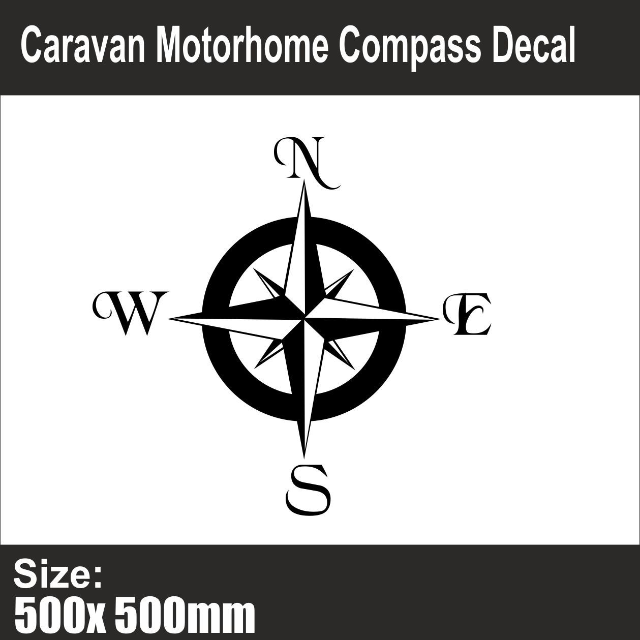 COMPASS CARAVAN MOTORHOME CAMPER | STICKER DECAL-GRAPHIC | Compass ...