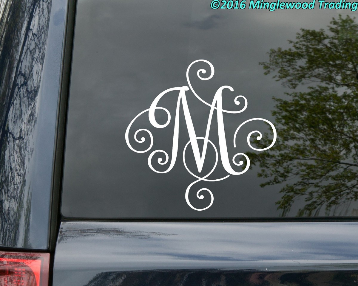 Monogram Initial Decals