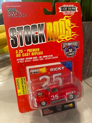 Racing Champions Stock Barres 50th Anniversaire Ricky #25 Rouge Moulé ...
