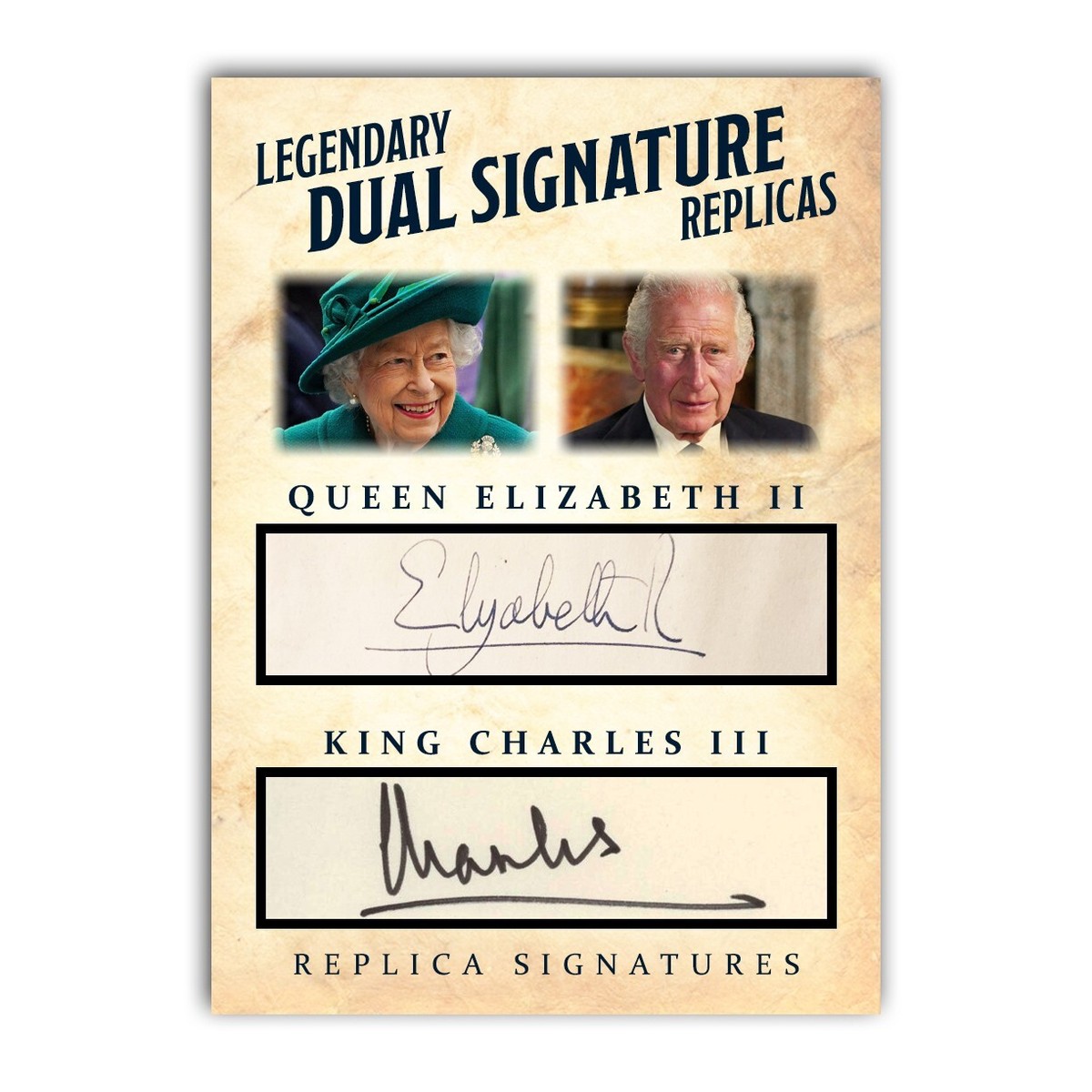 Elizabeth Ii Signature Queen Elizabeth II And Prince Philip Signed