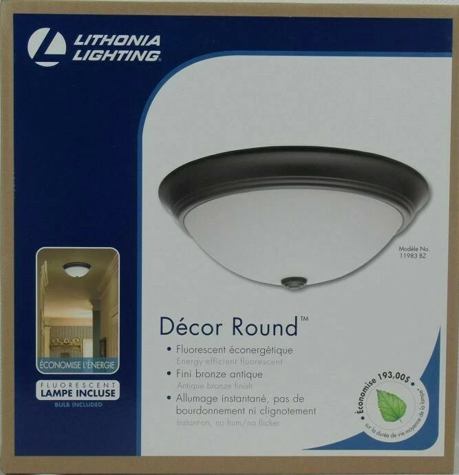 Lithonia Lighting Ceiling Mount Outdoor Bronze Led Decorative Light ...