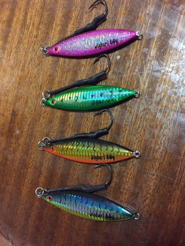 Jigkari 60g & 80g Micro Jigs Glow - Jigging Jig Inchiku Samson Amber ...