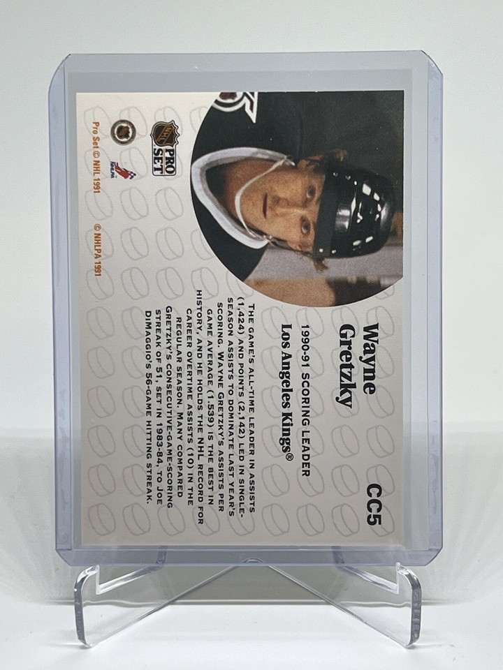 1991-92 Pro Set Wayne Gretzky #CC5 Scoring Leader Los Angeles Kings | eBay