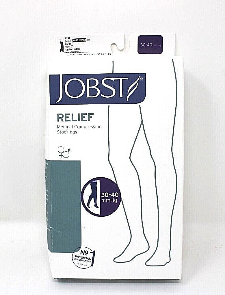BSN 114670 Jobst Relief Beige Large Waist OT 30-40mmHg Box of 1 Pair | eBay