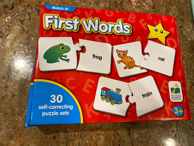Match It! First Words Puzzles The Learning Journey 30 Pieces Reading ...