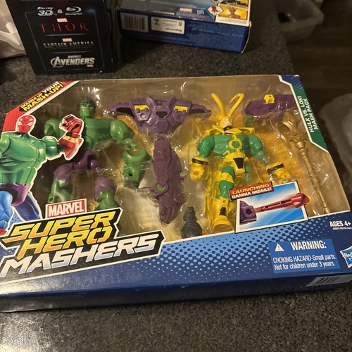 Hasbro Marvel Super Hero Mashers Hulk vs Loki Mash Pack 100% COMPLETE ...