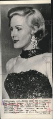 1961 Press Photo Model Lee Howard wife of baseball player Ted Williams ...