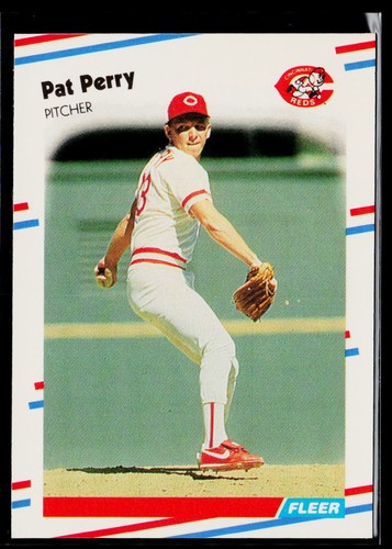 Pat Perry 1988 Fleer #244 Glossy Cincinnati Reds | eBay