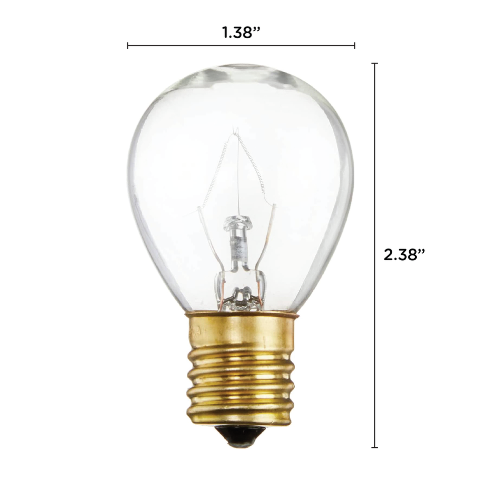 10 Pack 40S11/N Clear Hi-Intensity Light Bulbs 40W 120V S11N ...