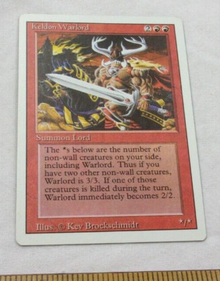 Keldon Warlord Revised MTG card Magic the Gathering NICE! | eBay