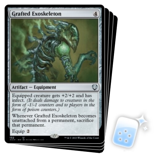 GRAFTED EXOSKELETON X4 Phyrexia: All Will Be One: Commander Magic MTG ...