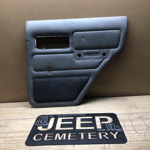 84-96 Jeep Cherokee XJ Rear Passenger Side Door Panel Gray OEM (Manual ...