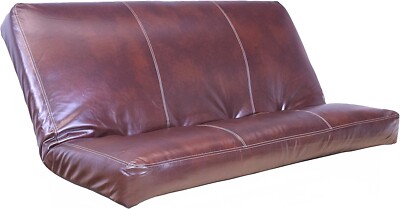 Queen Size Futon Cover Only Bonded Leather Fits 6-8 Inch Futons ...