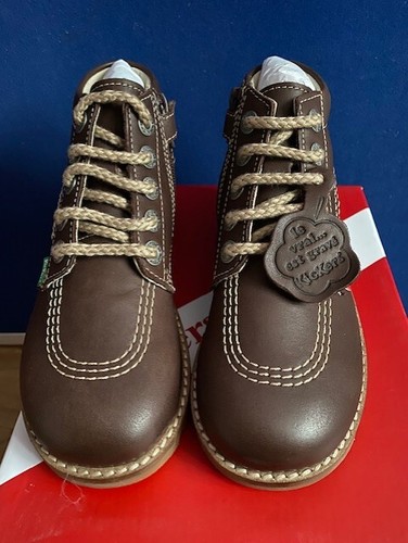 KICKERS Newrallyz, Boy's booties Ankle Boot, (Brown) 30 (10.5)UK Kid ...