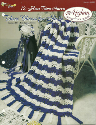 Three Cheers for Shells Afghan Needlecraft Shop Crochet Pattern Leaflet ...