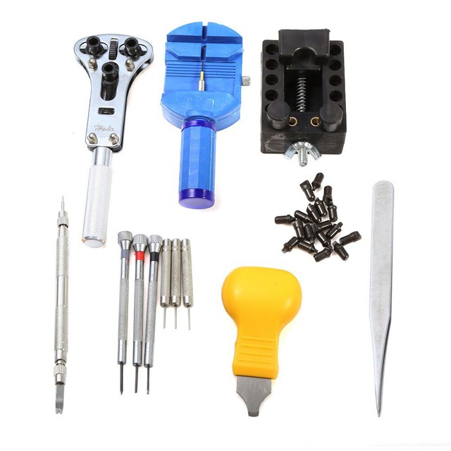 Watch Horologe Repair Case Adjuster Tool Set Kit Opener Link Remover ...