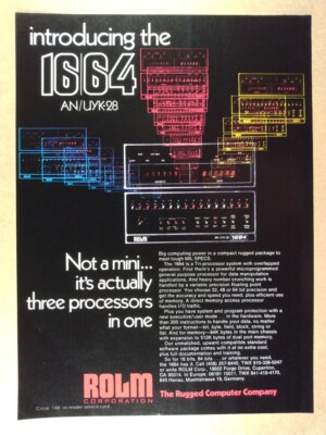 1975 ROLM 1664 Computer vintage print Ad | eBay