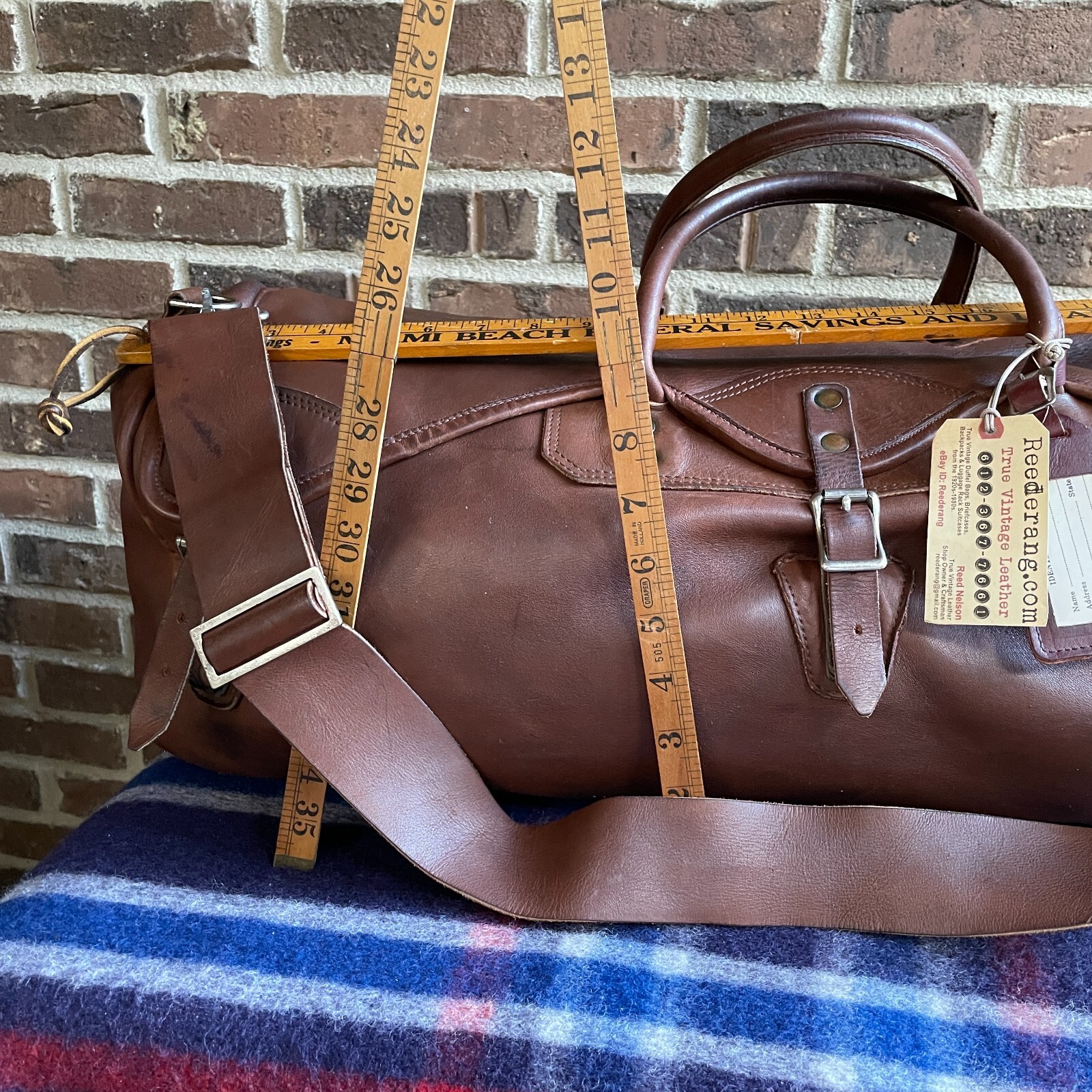 RARE VINTAGE 1970s GOKEY ORVIS BULLHIDE PERFECT SIZE GYM DUFFEL BAG R ...