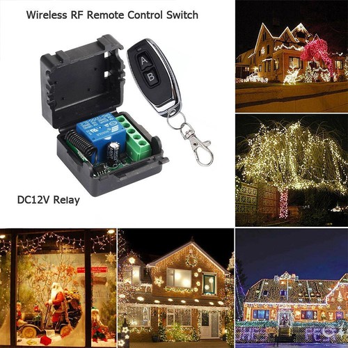 315/433Mhz Universal Wireless Remote Control Switch 12V Relay Receiver ...