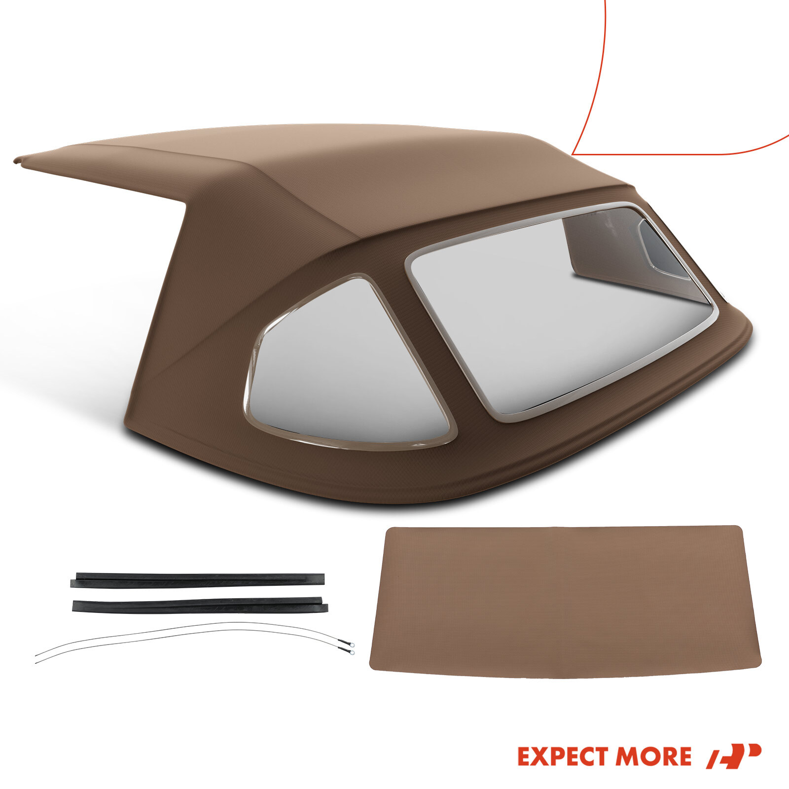 A-Premium Convertible Soft Top for Benz 380SL 450SL 560SL Tan w ...