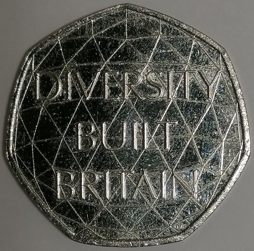 Diversity Built Britain | Very Rare 50p Coin | 50 Pence | 2020 ...