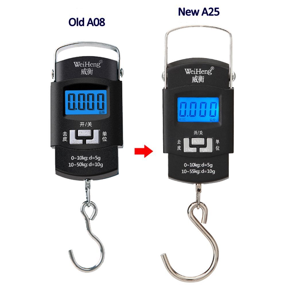 LCD Scale Digital Luggage Scale 55kg/10g Suitcase Travel Bag Hanging ...