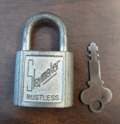 Vintage Slaymaker Rustless Padlock with Key | eBay