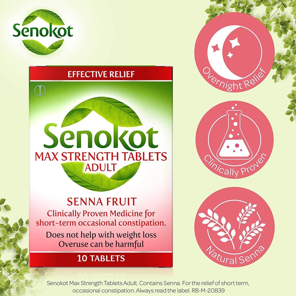 30 x Senokot Senna Fruit Max Strength Constipation Relief Best Value ...