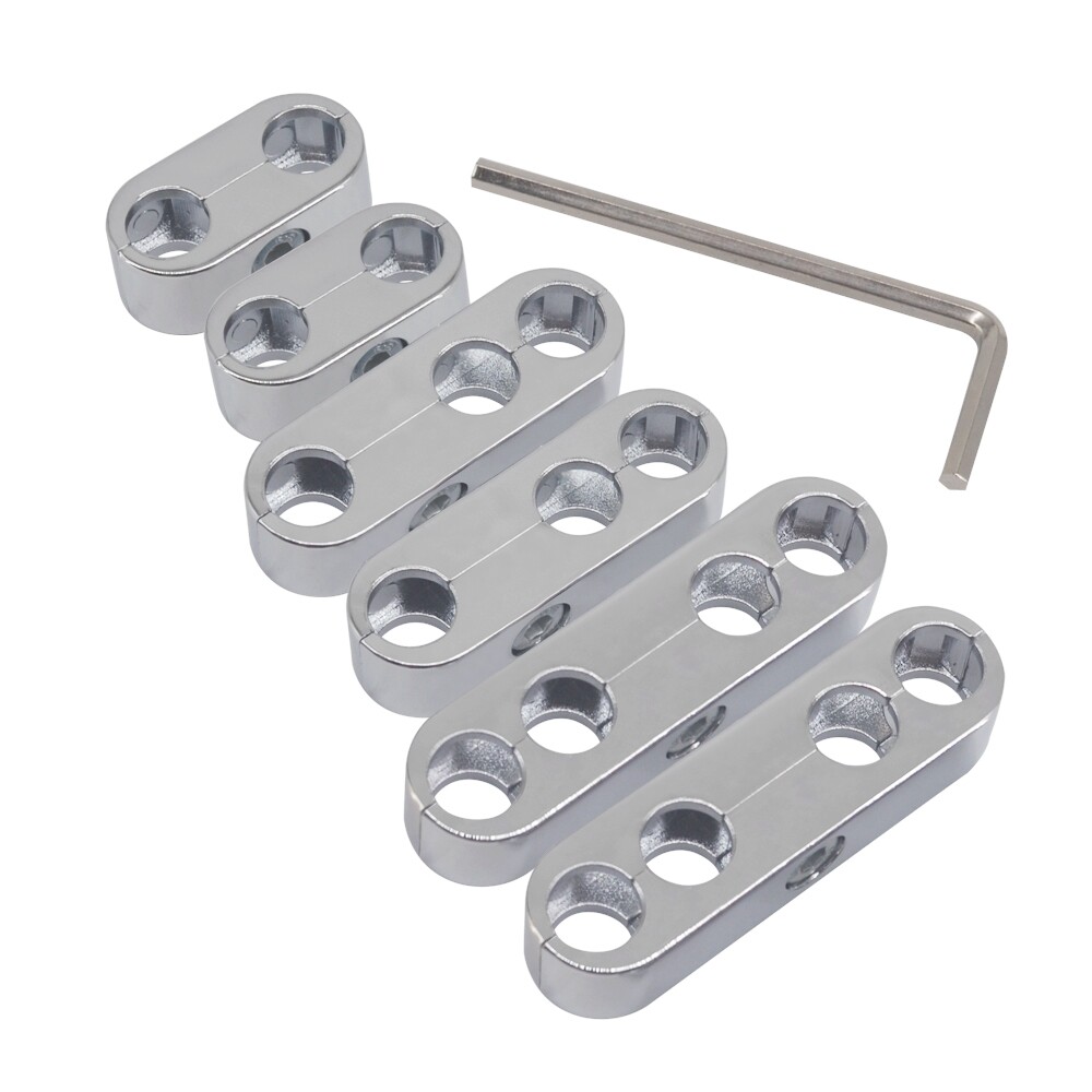 8.5mm 8.8mm 9mm Chrome Spark Plug Wire Separators Looms Mopar Ford ...