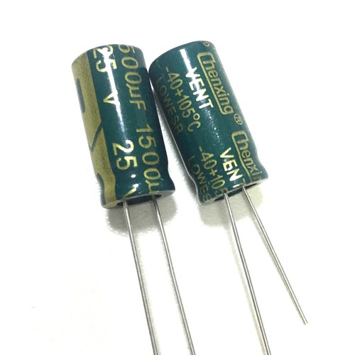 20PCS 1500uF 25V 1500MFD 25Volt Electrolytic Capacitor 10mm×20mm | eBay