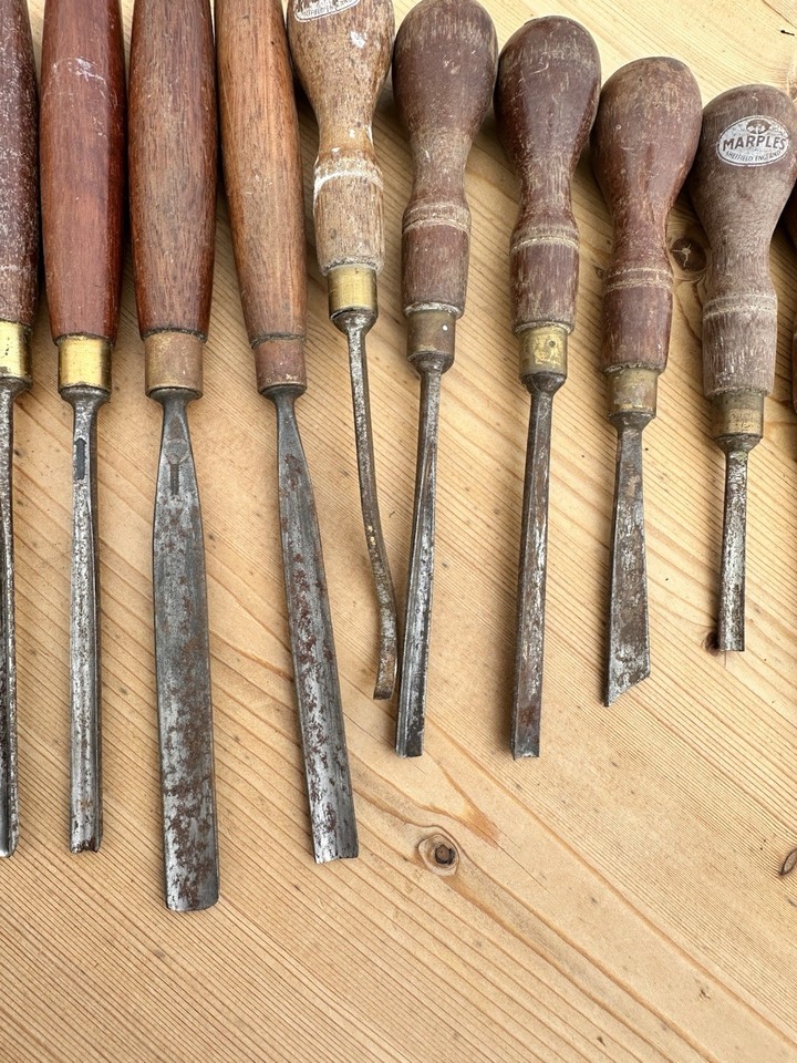 Vintage Marples Wood Turning Chisels Bundle Job Lot | eBay UK