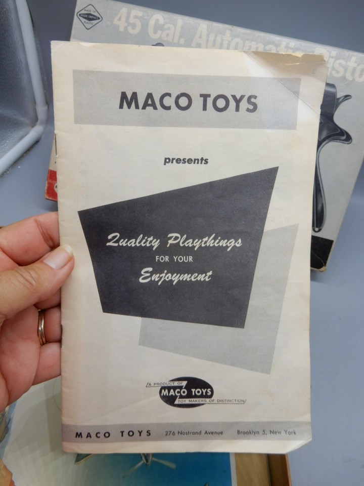 Vintage MACO Toy Pellet Gun 45 Cal. AUTOMATIC PISTOL with BOX and ...