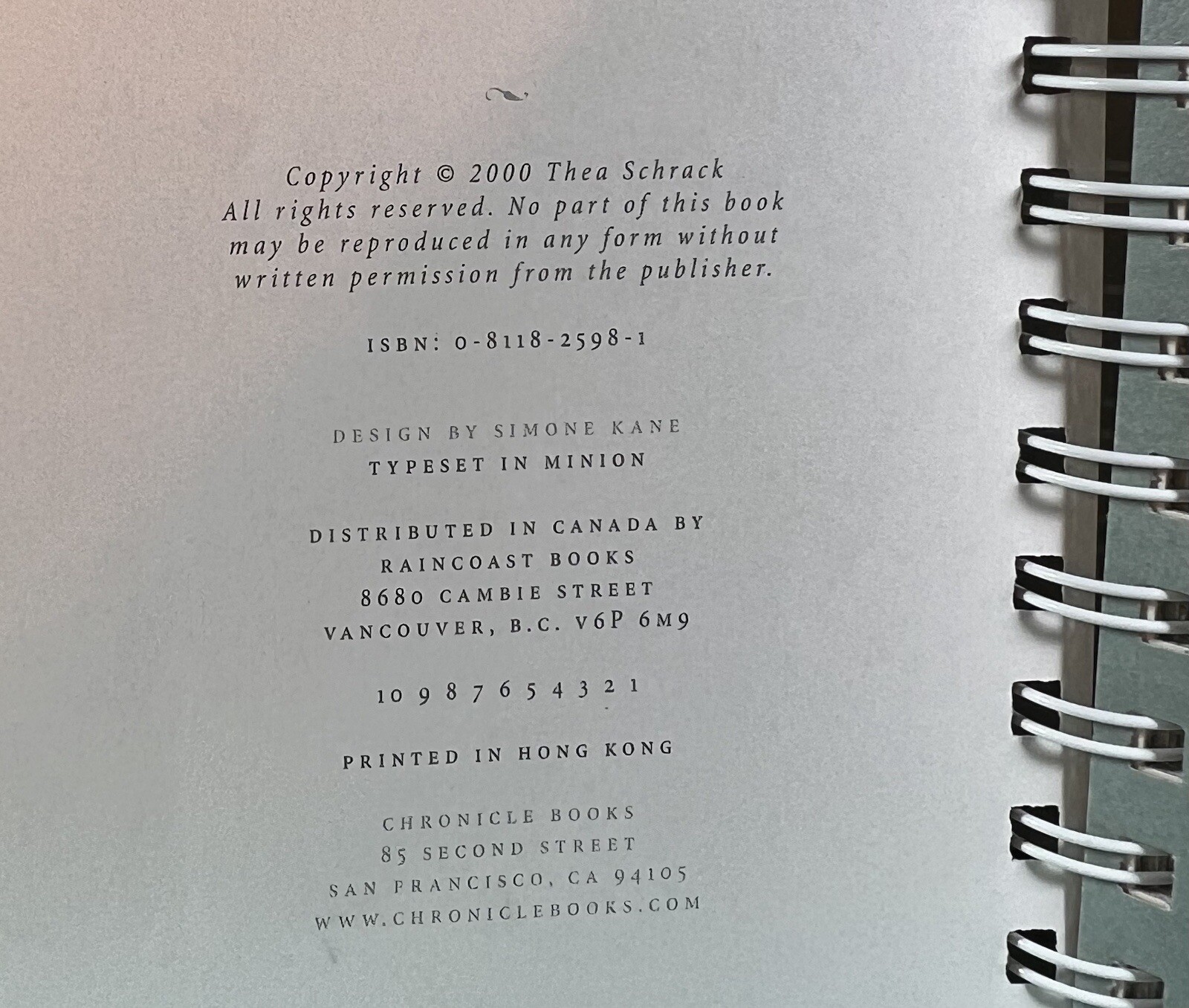 Chronicle Books Roses Address Book Photos Thea Schrack Design Simone ...