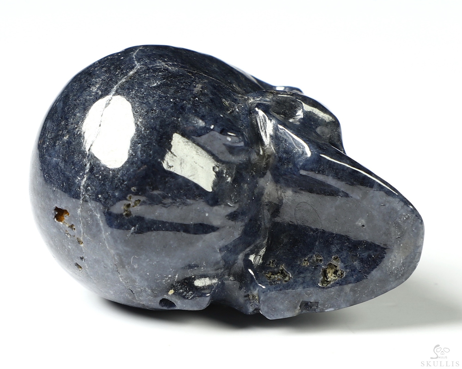 Gemstone 1.8" Sapphire Corundum Hand Carved Crystal Skull, Realistic ...