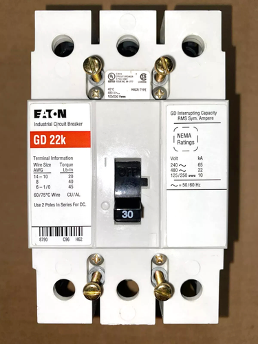 EATON GD22K 30A 3-Pole Circuit Breaker Barely Used | eBay