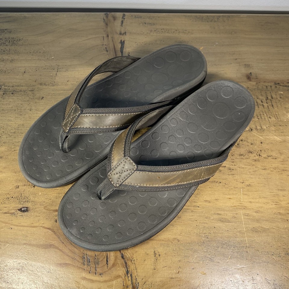 Vionic Tide 544MTIDE Orthotic Support Comfort Slip On Flip Flops Men's ...