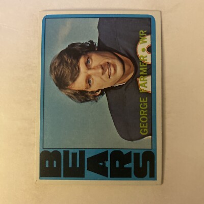 1972 Topps Football George Farmer Chicago Bears Card #84 | eBay