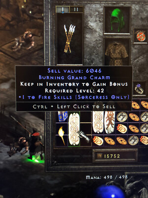 Diablo II Resurrected +1 FIRE SKILL GRAND CHARM GC PC SC | eBay