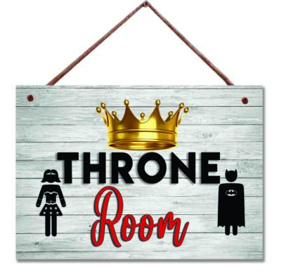 THE THRONE ROOM Toilet SIGN,Bathroom Restroom Sign,Batman FUNNY Wooden ...