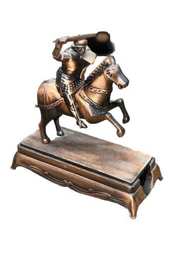Vintage Die Cast Horse Mounted Knight In Shining Armor Pencil Sharpener ...