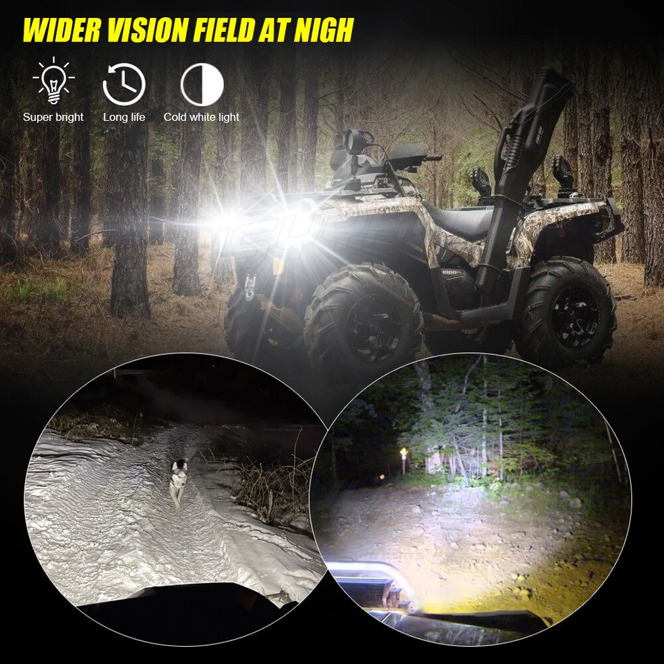 9003 LED Headlight Bulbs For Can-Am Outlander Max 400 500 570 650 800 ...