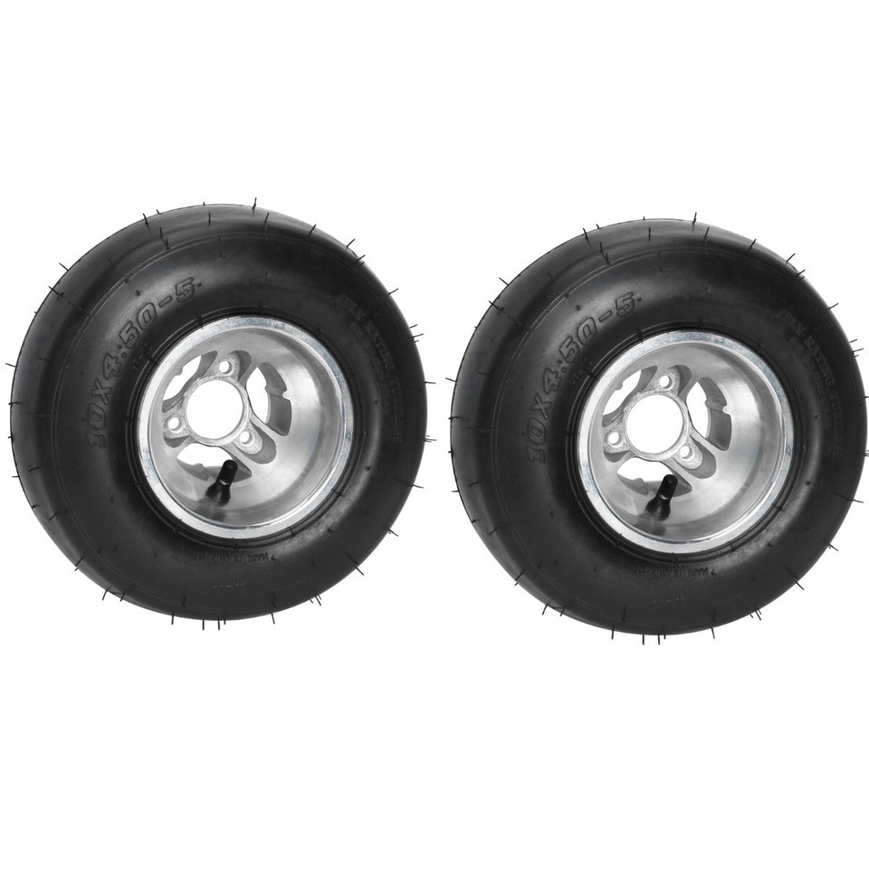 5" inch Go Kart Wheels Hub Front Rear 10X4.50-5 11x7.10-5 Tires Rims ...