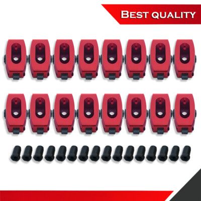 Red Roller Rocker Arms Suit Chevy Small Block 283 305 327 400 1.5 Ratio ...