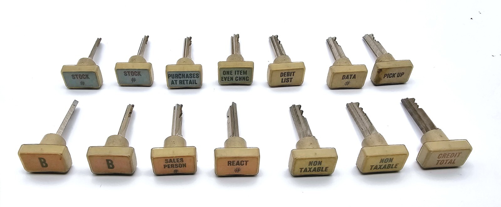 NCR National Cash Register Keys 14 Pieces | eBay